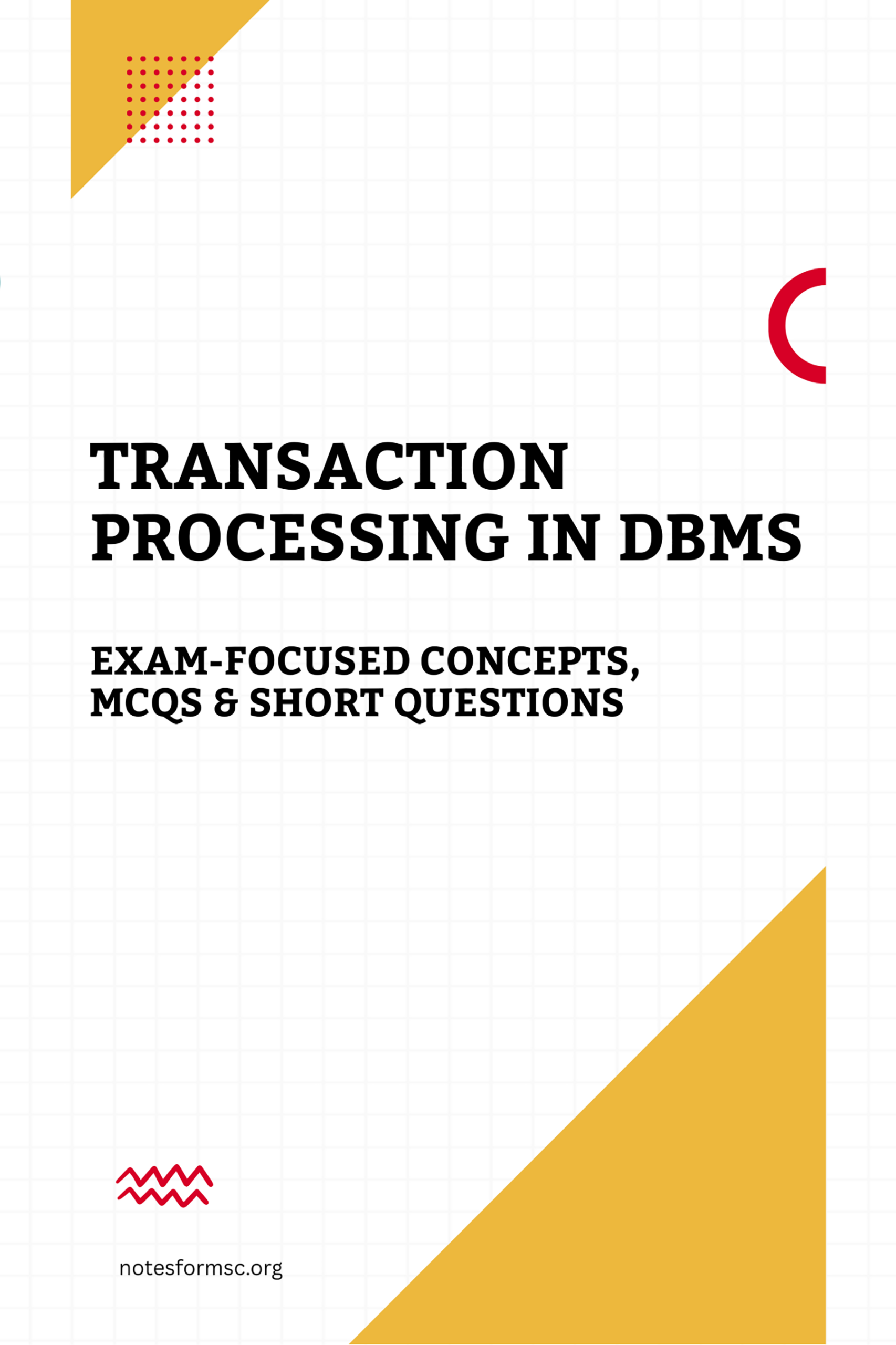 Transaction Processing in DBMS Guide with Examples & MCQs